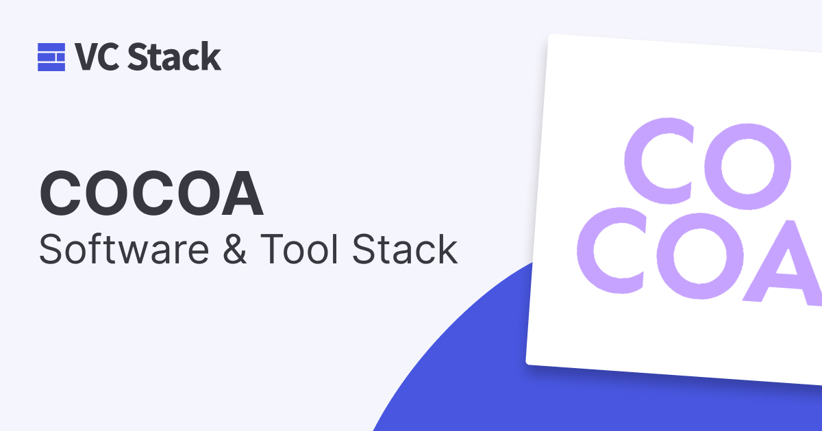 COCOA - VC Software & Tool Stack