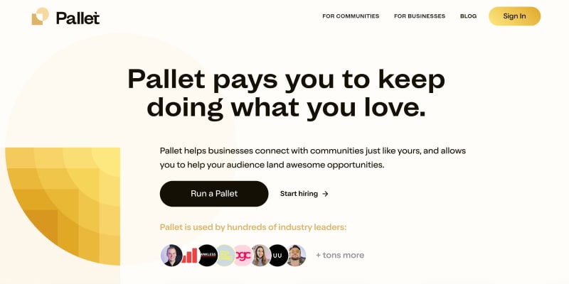 Pallet - Features, Reviews, Alternatives | VC Stack
