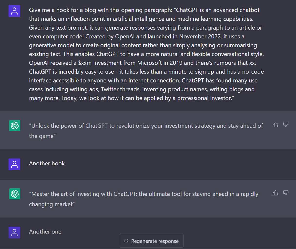 Unlock the power of ChatGPT to revolutionize your investment approach