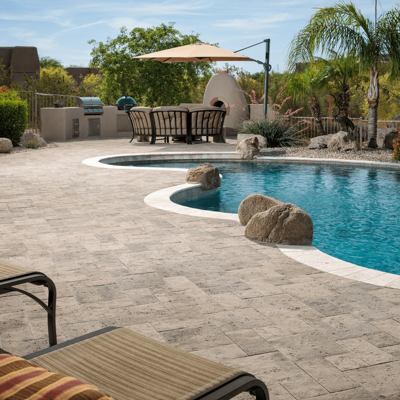 Pool Deck Pavers: Travertine | Outdoor Escapes by Alliance Pavers