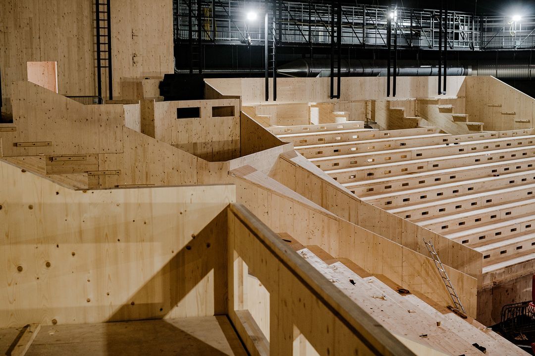 Xylotek - Demountable CLT theatre structure Demountable Auditorium ...