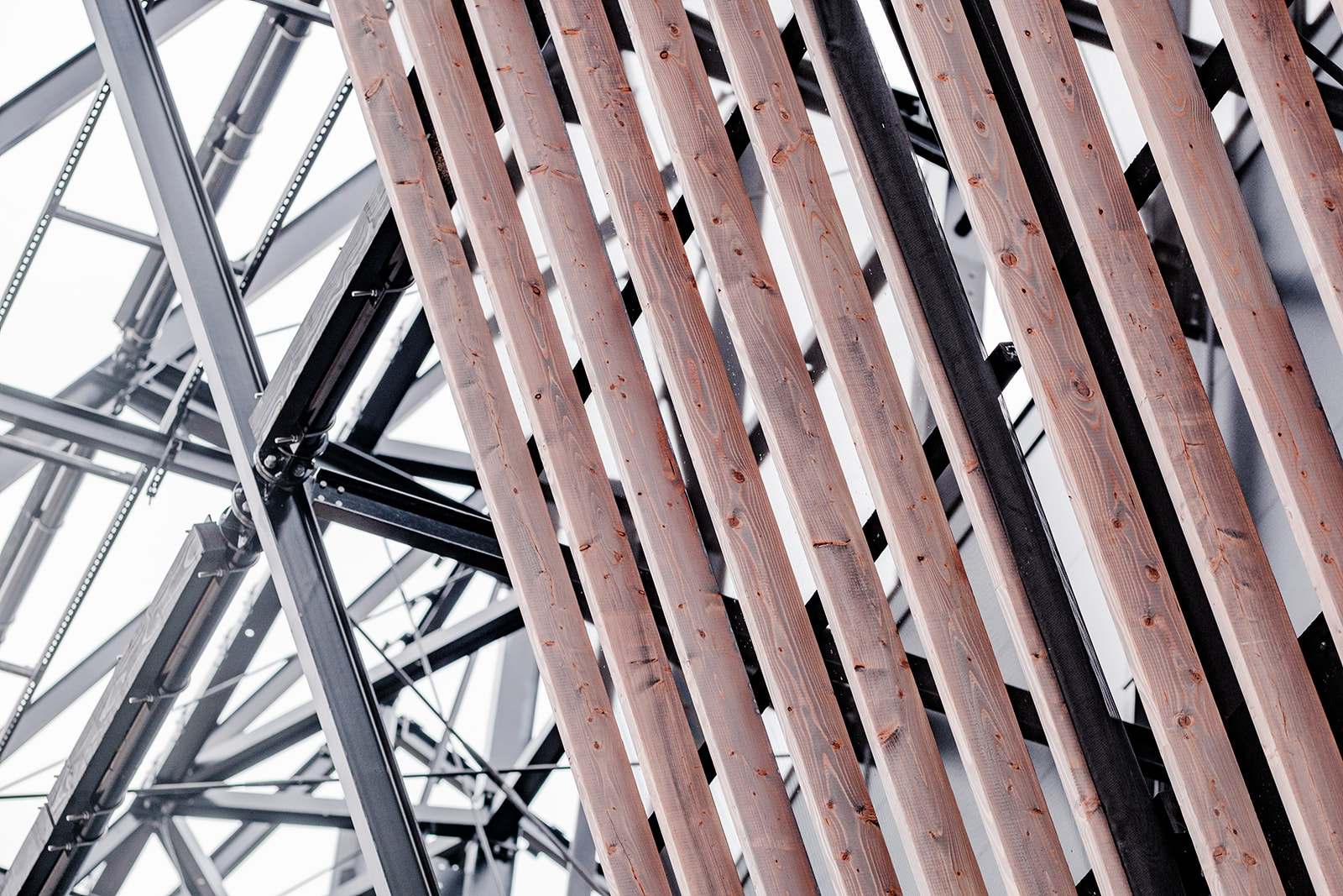 Xylotek - 7000m2 larch screen Exterior Rainscreen - ABBA Arena