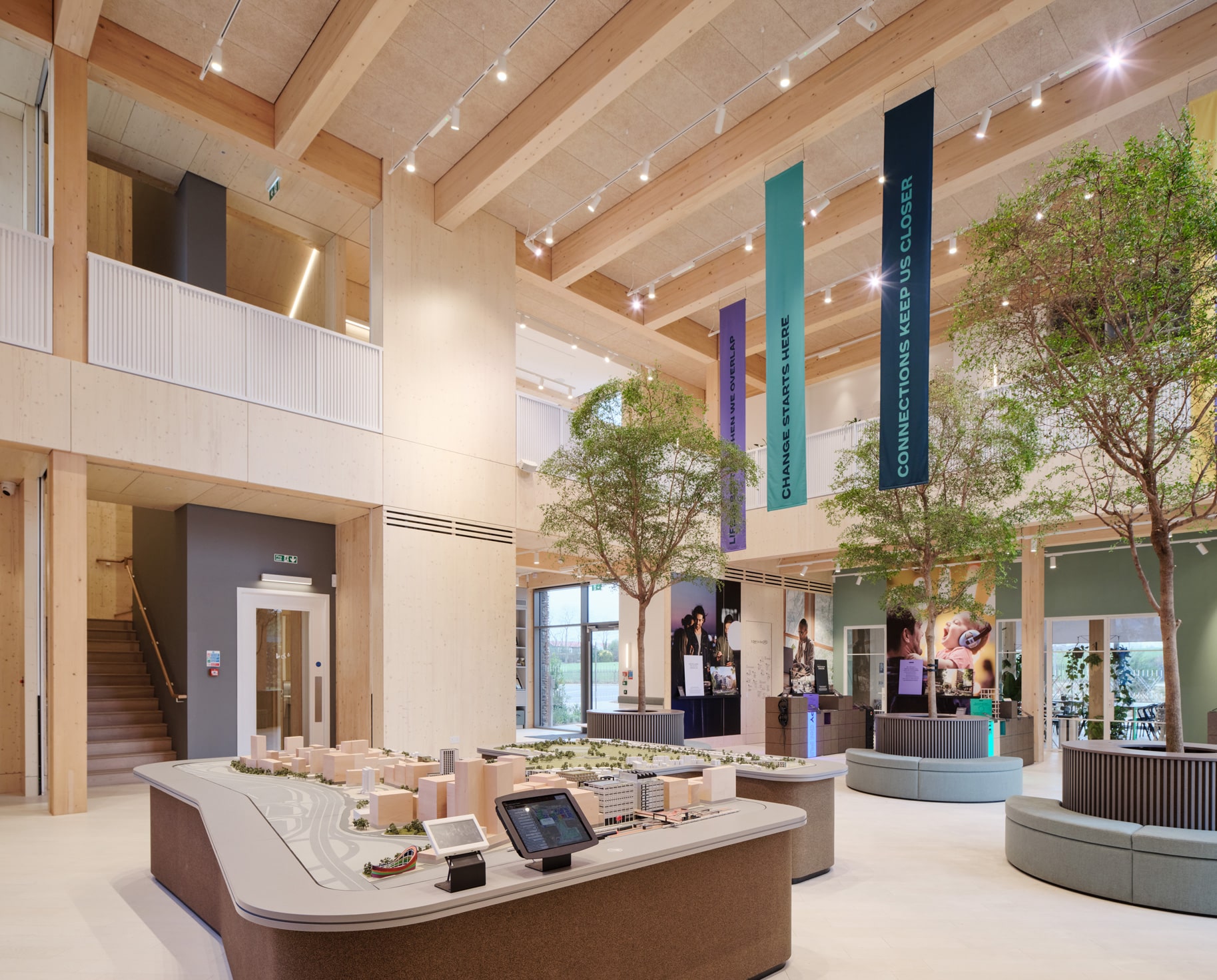 Xylotek - CLT and Glulam Visitor Pavilion - Brent Cross Town