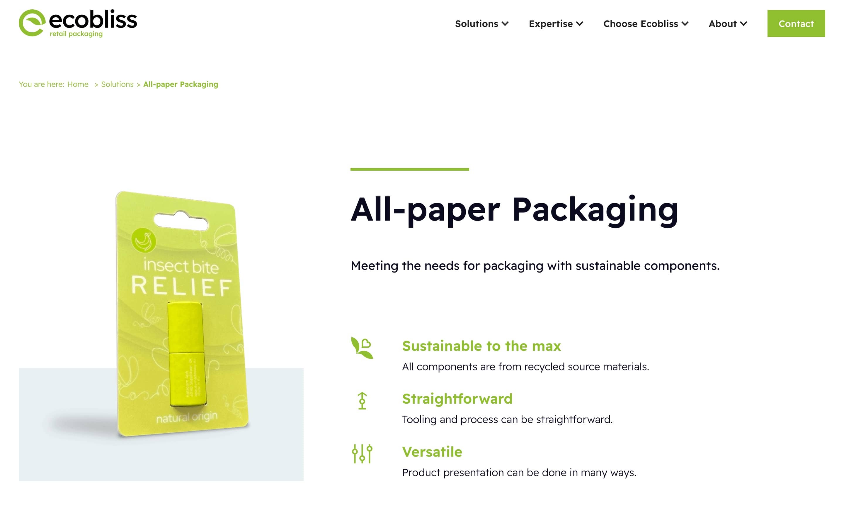 All-paper Packaging | Ecobliss Retail Packaging