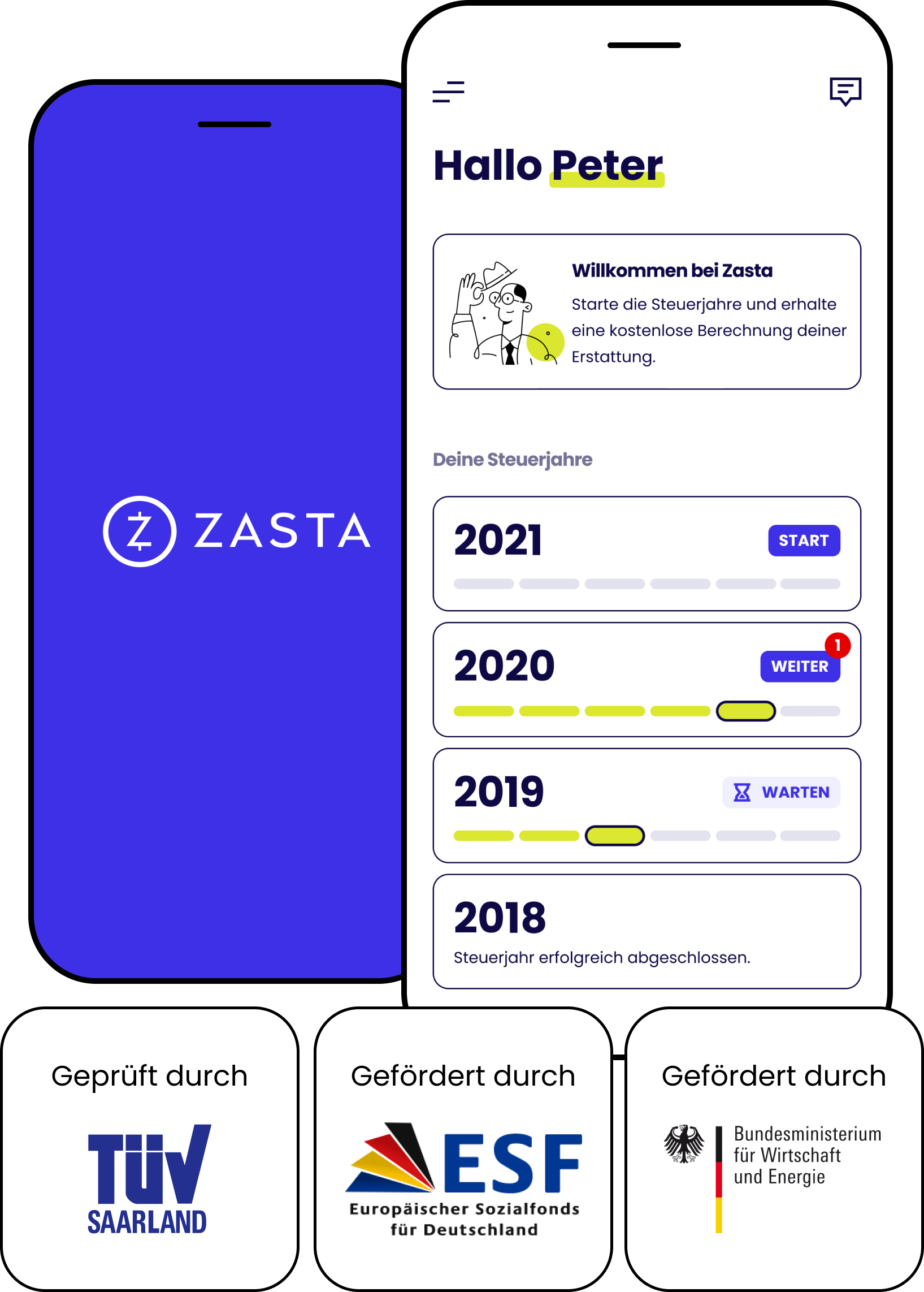 Zasta - Die Super-App für Steuern