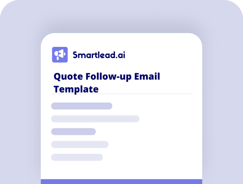Quote Follow-Up Email Template to Close More Deals