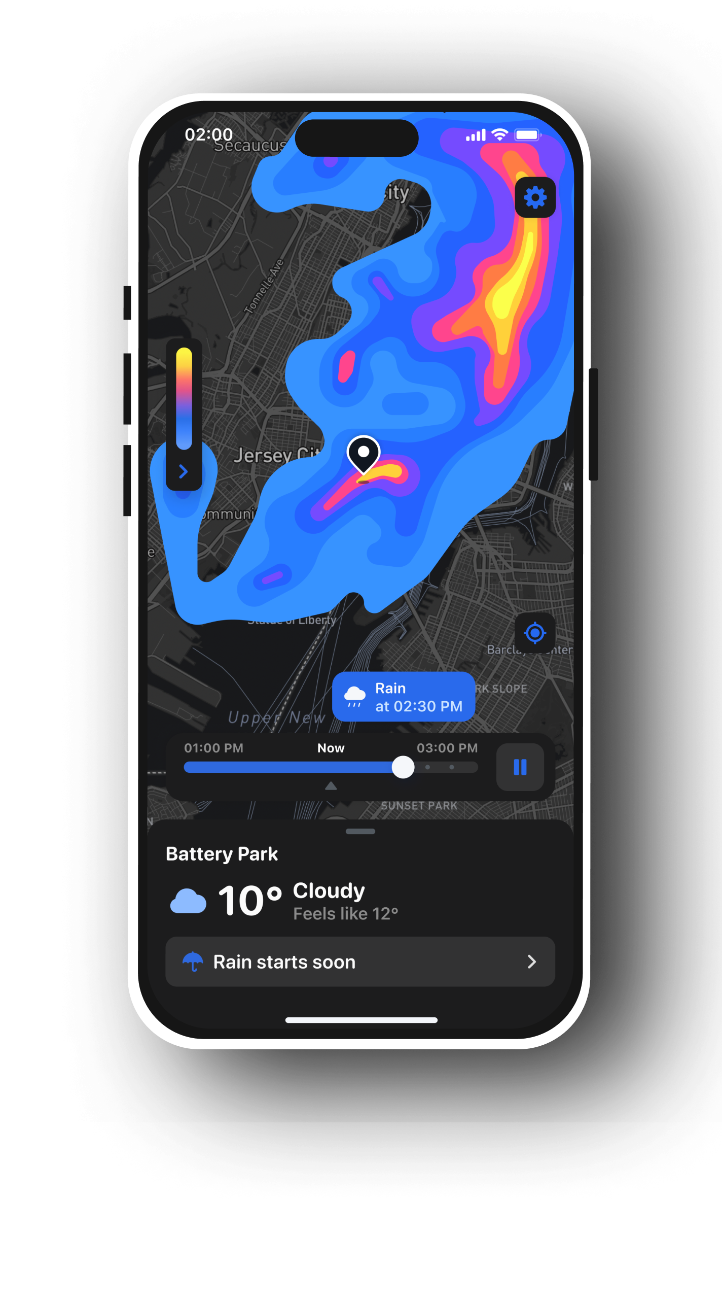 Weather forecast by Rainbow.ai