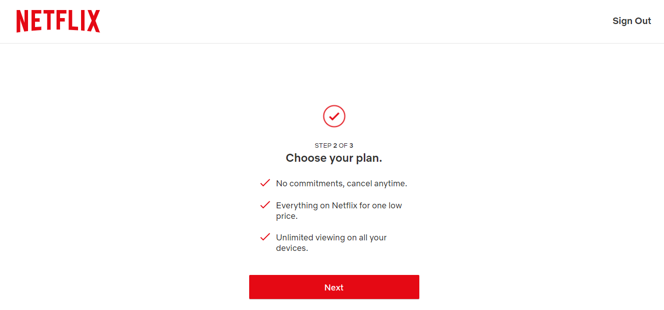 Netflix’s signup onboarding is designed to be quick and personal ...