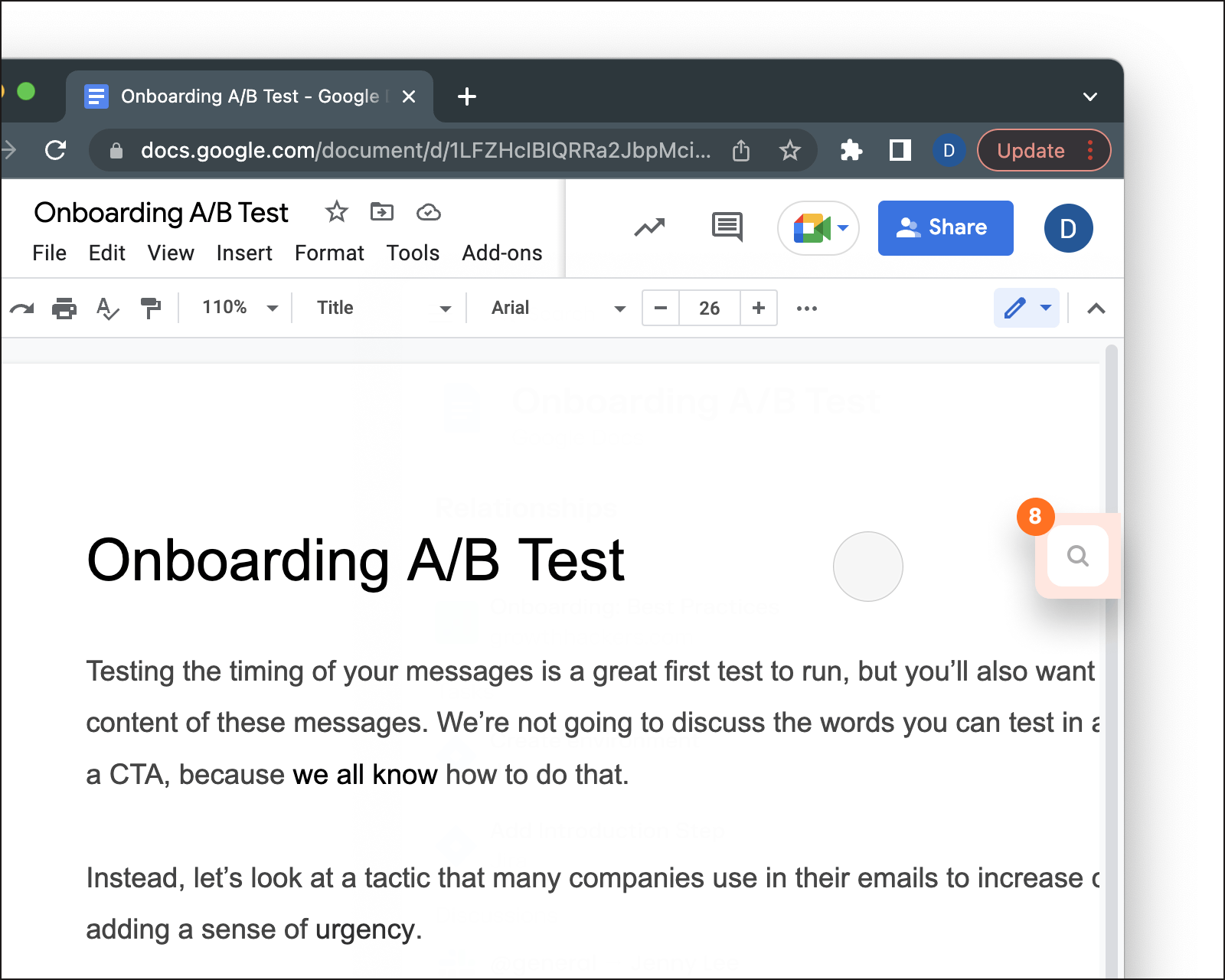 Sense Chrome Extension Sense