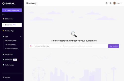 SARAL - Influencer Relationship Management