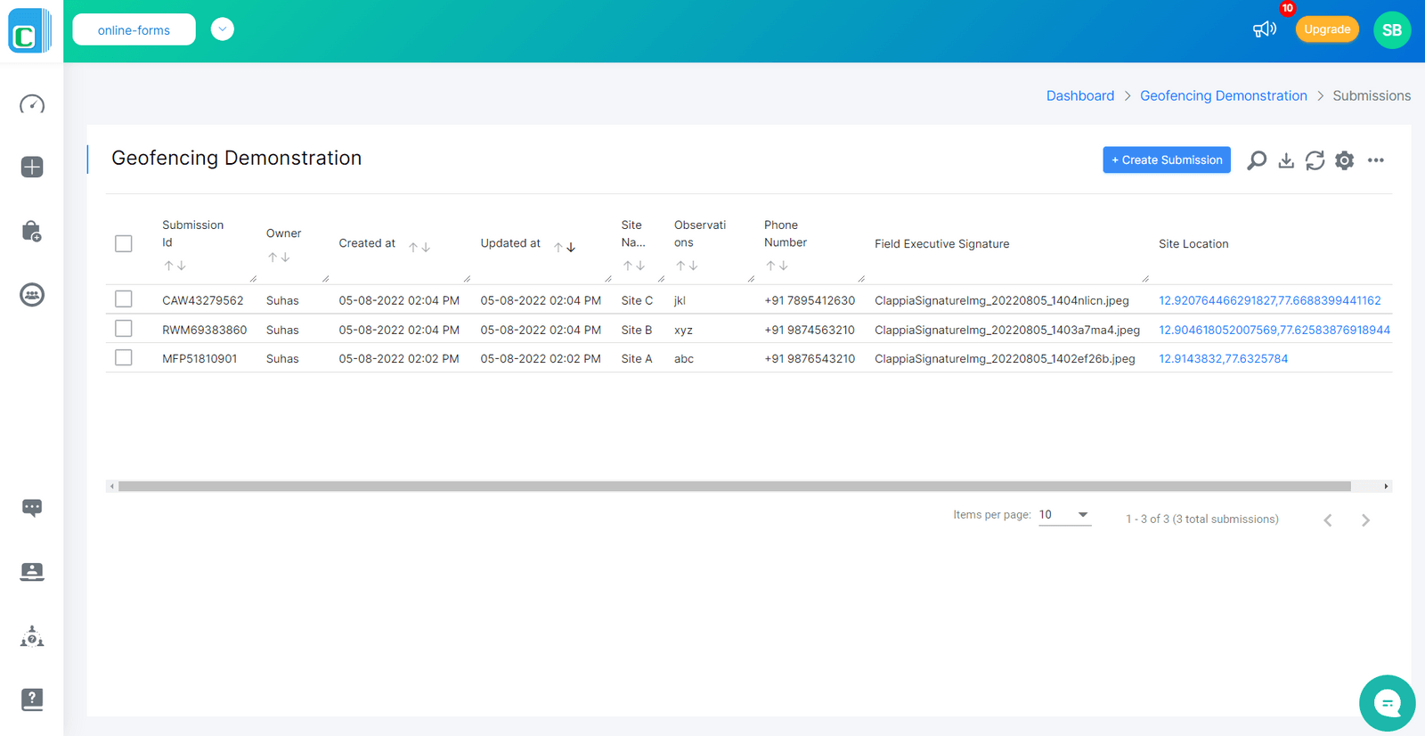 Google Forms Alternative with GPS Location - Clappia
