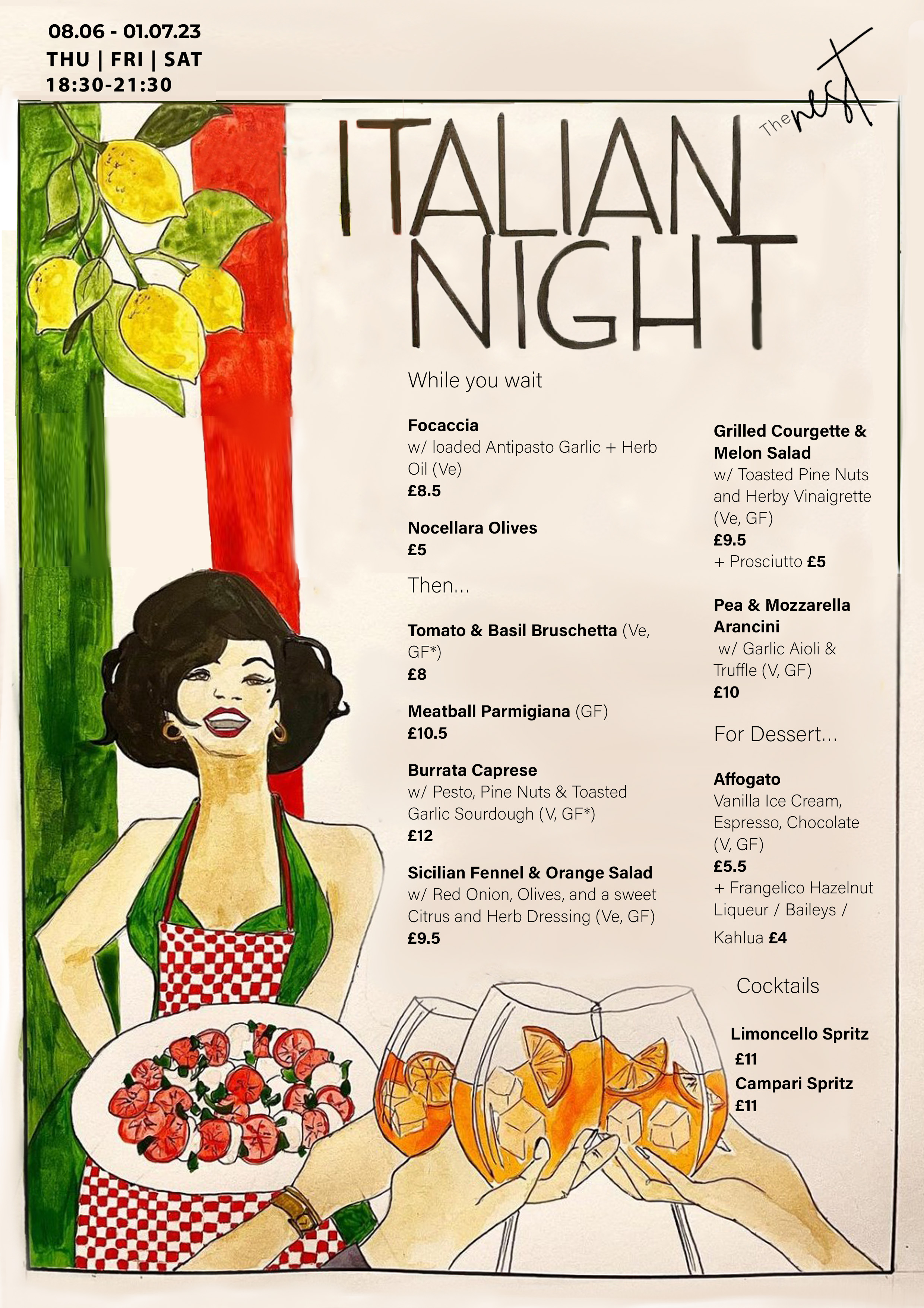 The Nest Café & Bar - Daily Changing Menus with Seasonal Ingredients