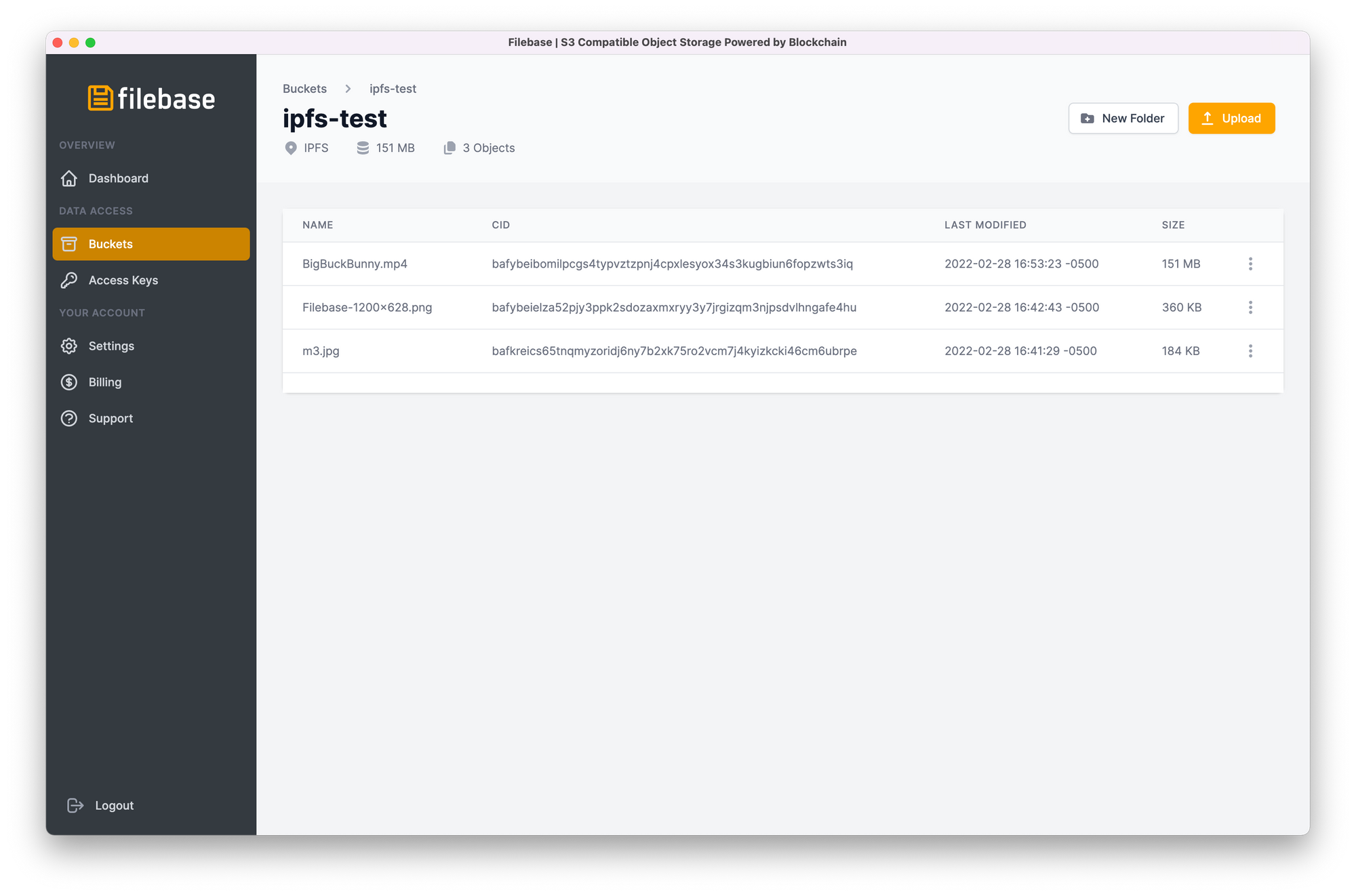 Introducing support for IPFS, backed by decentralized storage