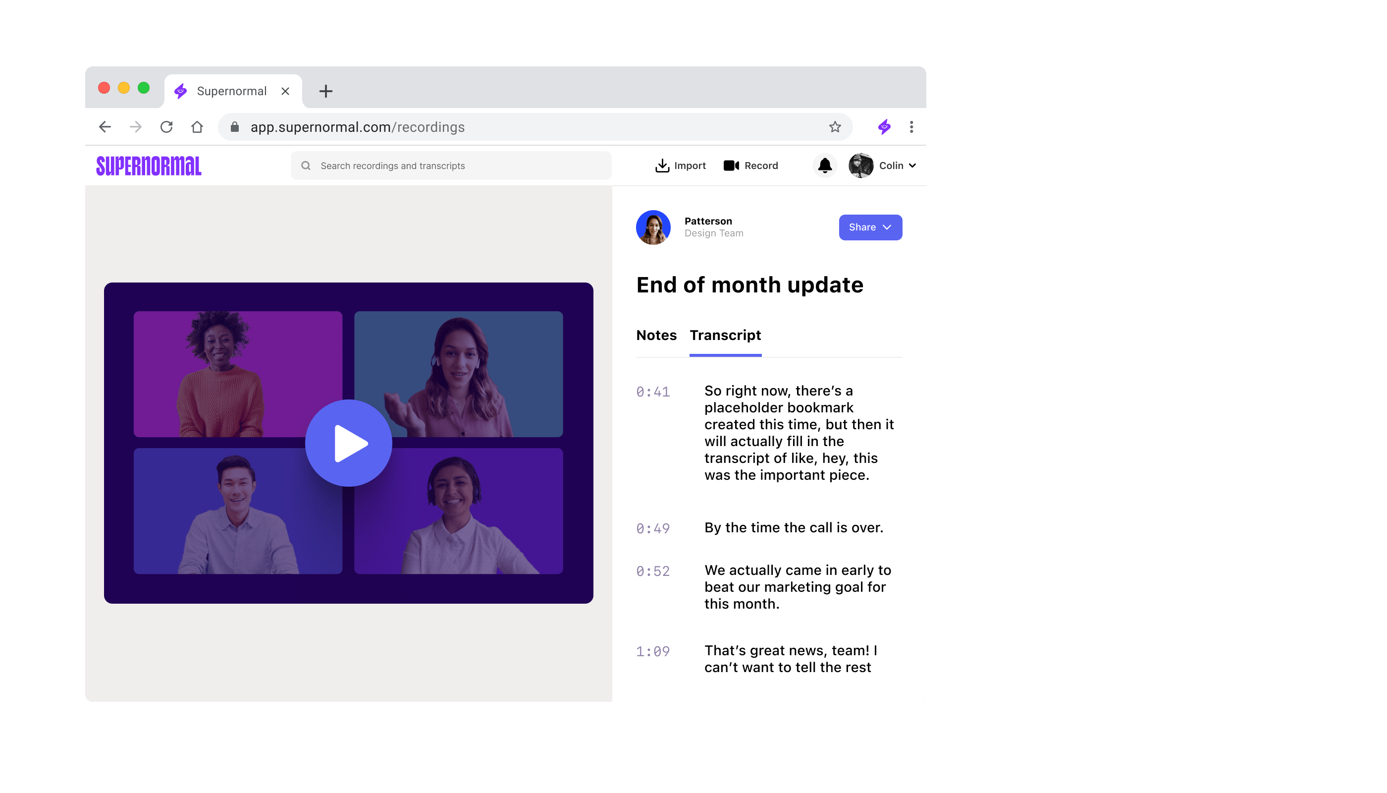 Supernormal: Video for Remote and Hybrid Work | Supernormal