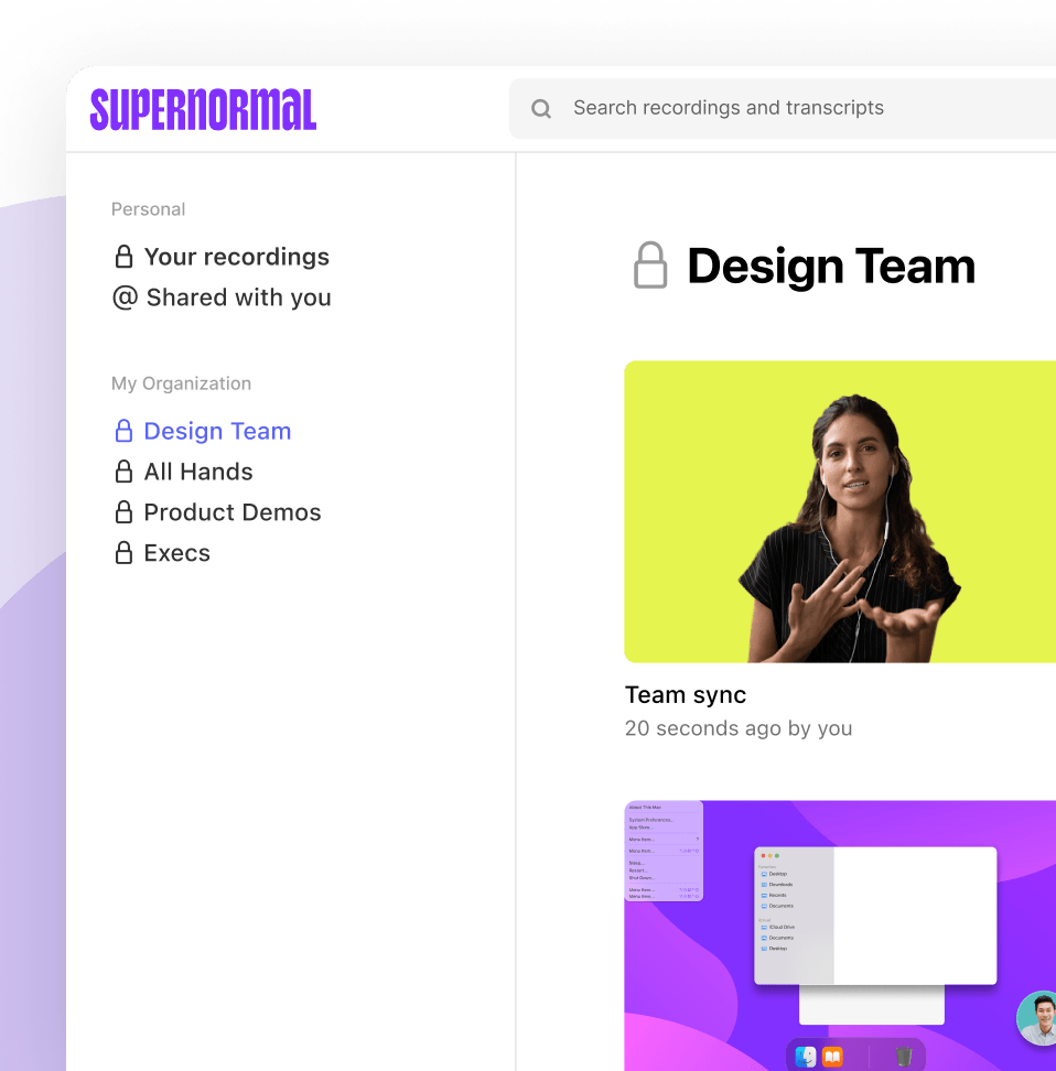 Supernormal: Video for Remote and Hybrid Work | Supernormal