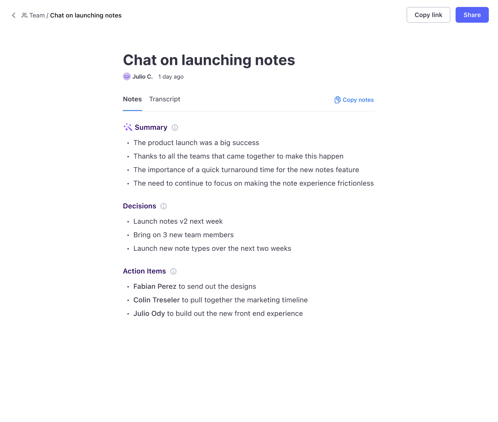 Supernormal - AI That Writes Your Meeting Notes