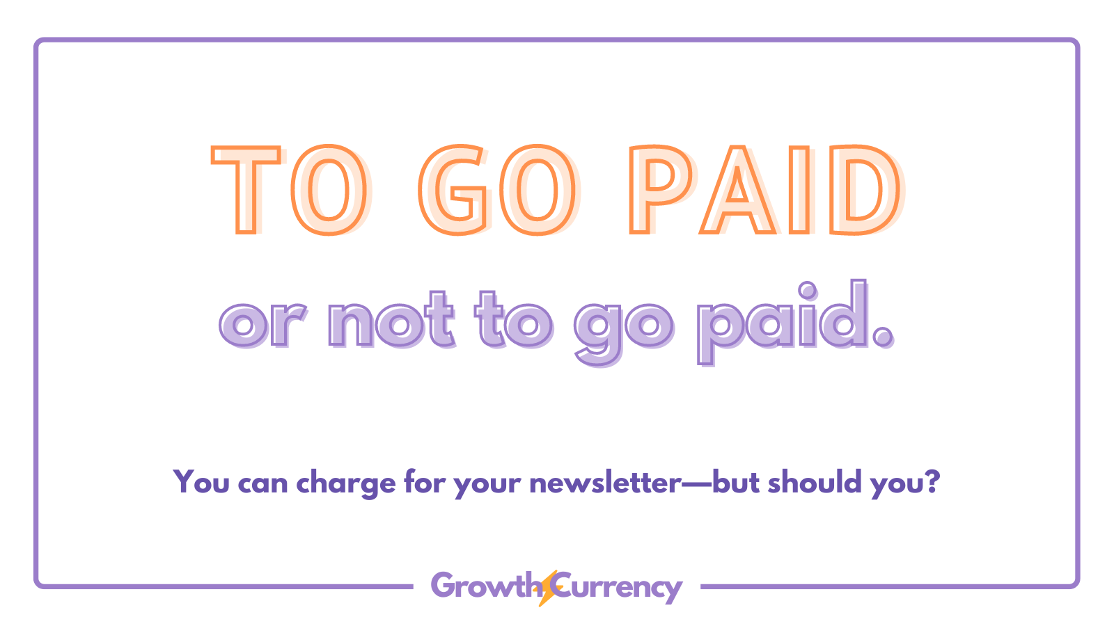 To go paid or not to go paid?