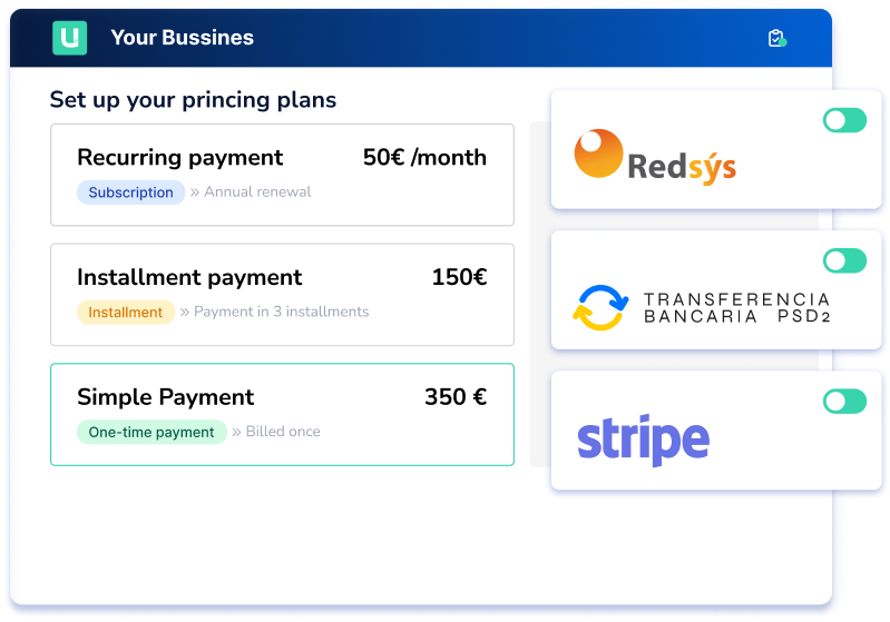 Manage all your payments from a single platform
