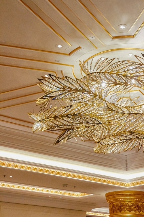 Glass foyer chandelier | Blown design