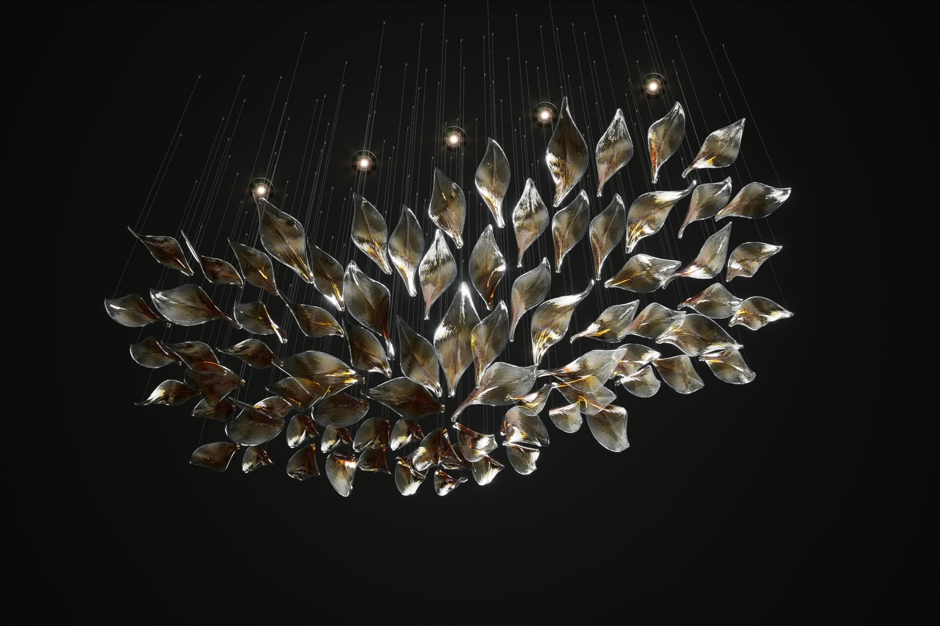 Luxury dining room chandeliers | Blown design