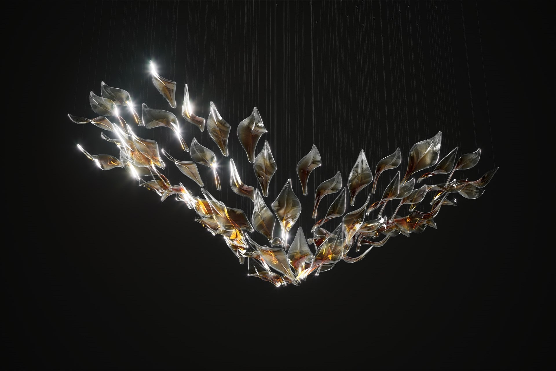 Luxury dining room chandeliers | Blown design