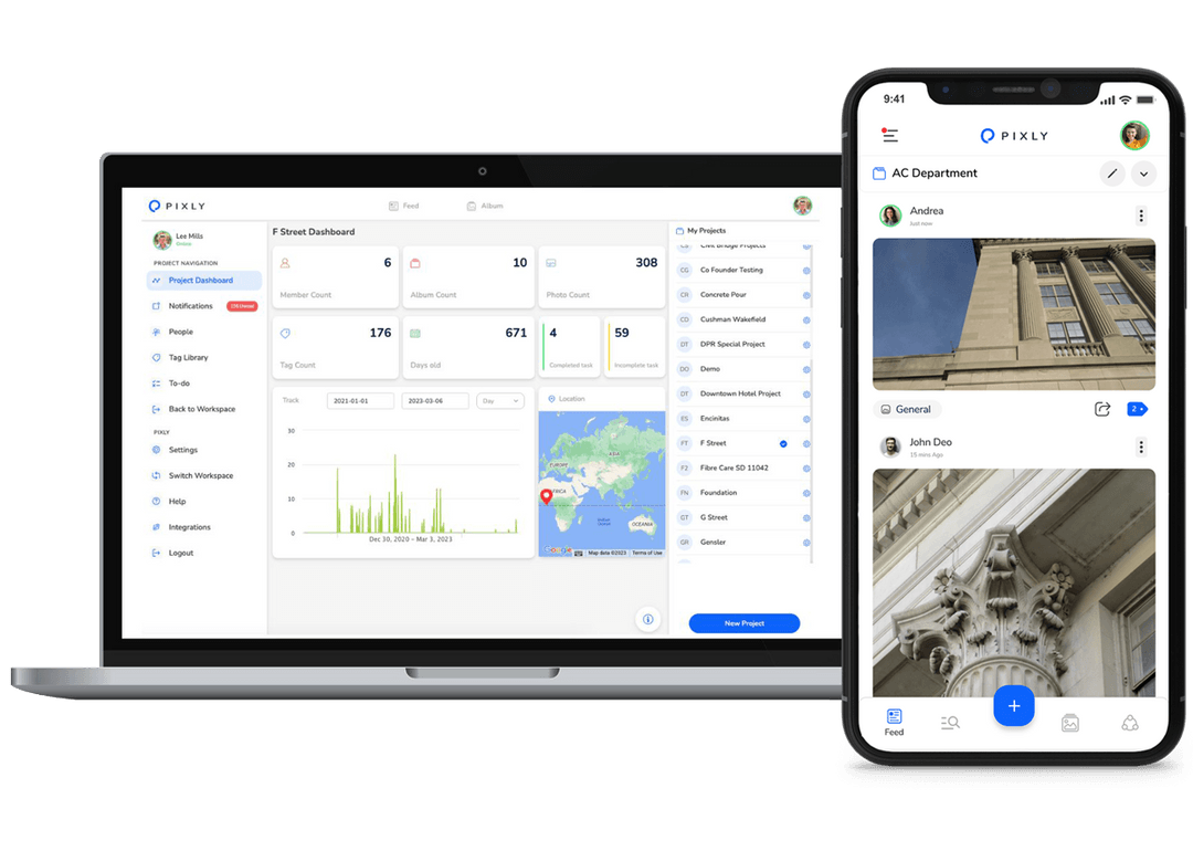 Snap, tag, and share photos with Pixly