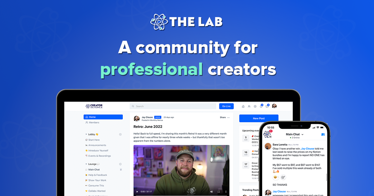 Join The Lab by Creator Science