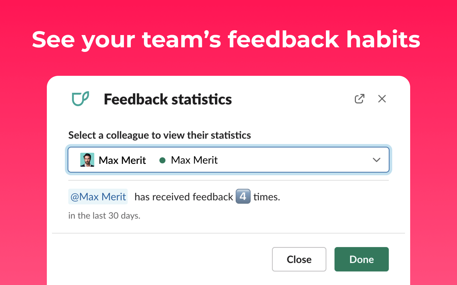 Slack Feedback App - upearly