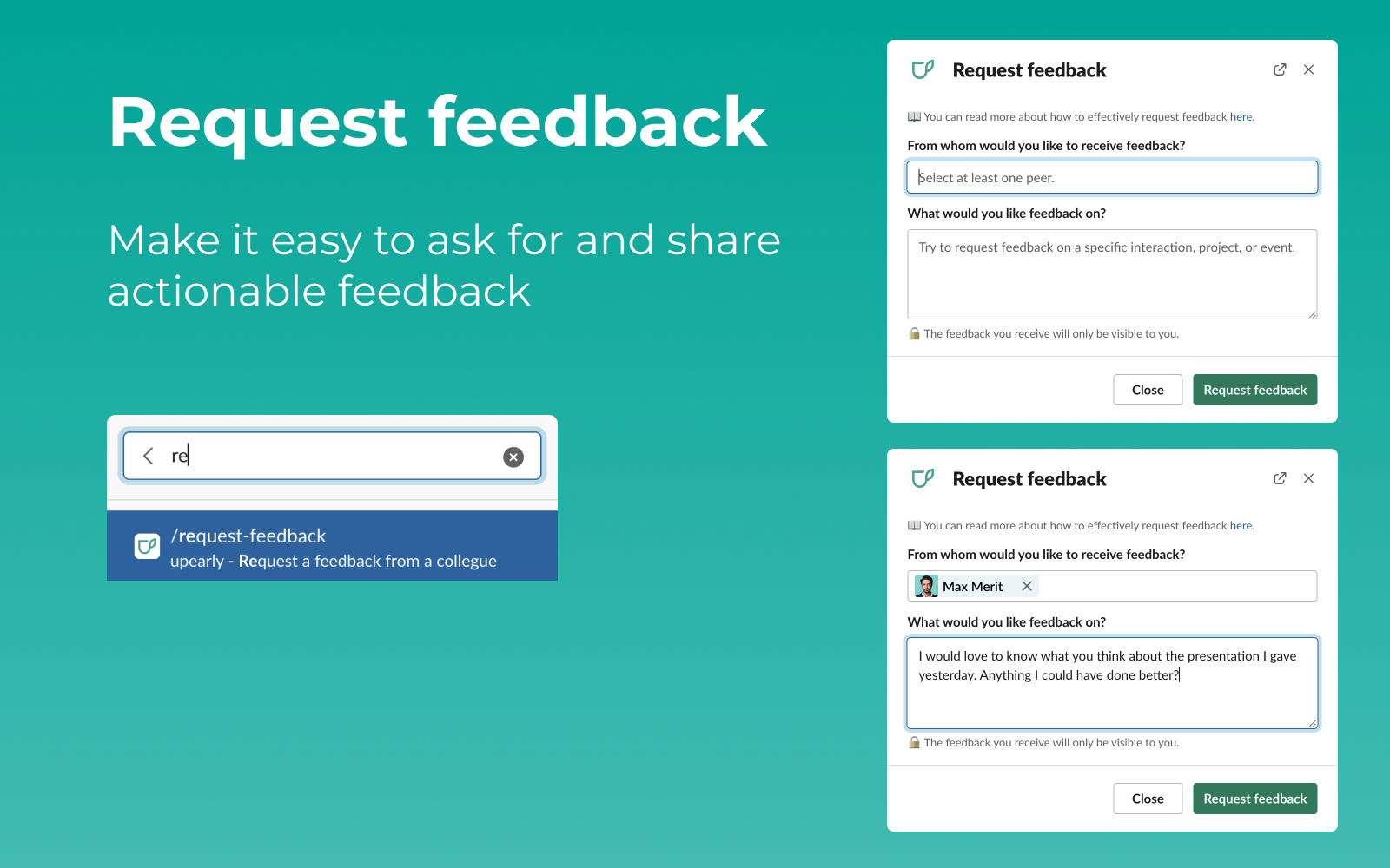 Slack Feedback App - upearly