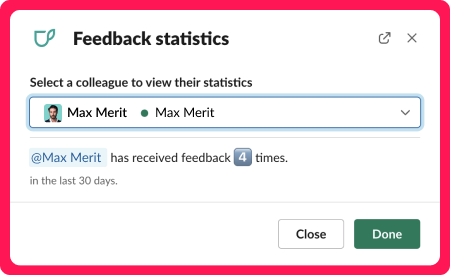 Slack Feedback App - upearly