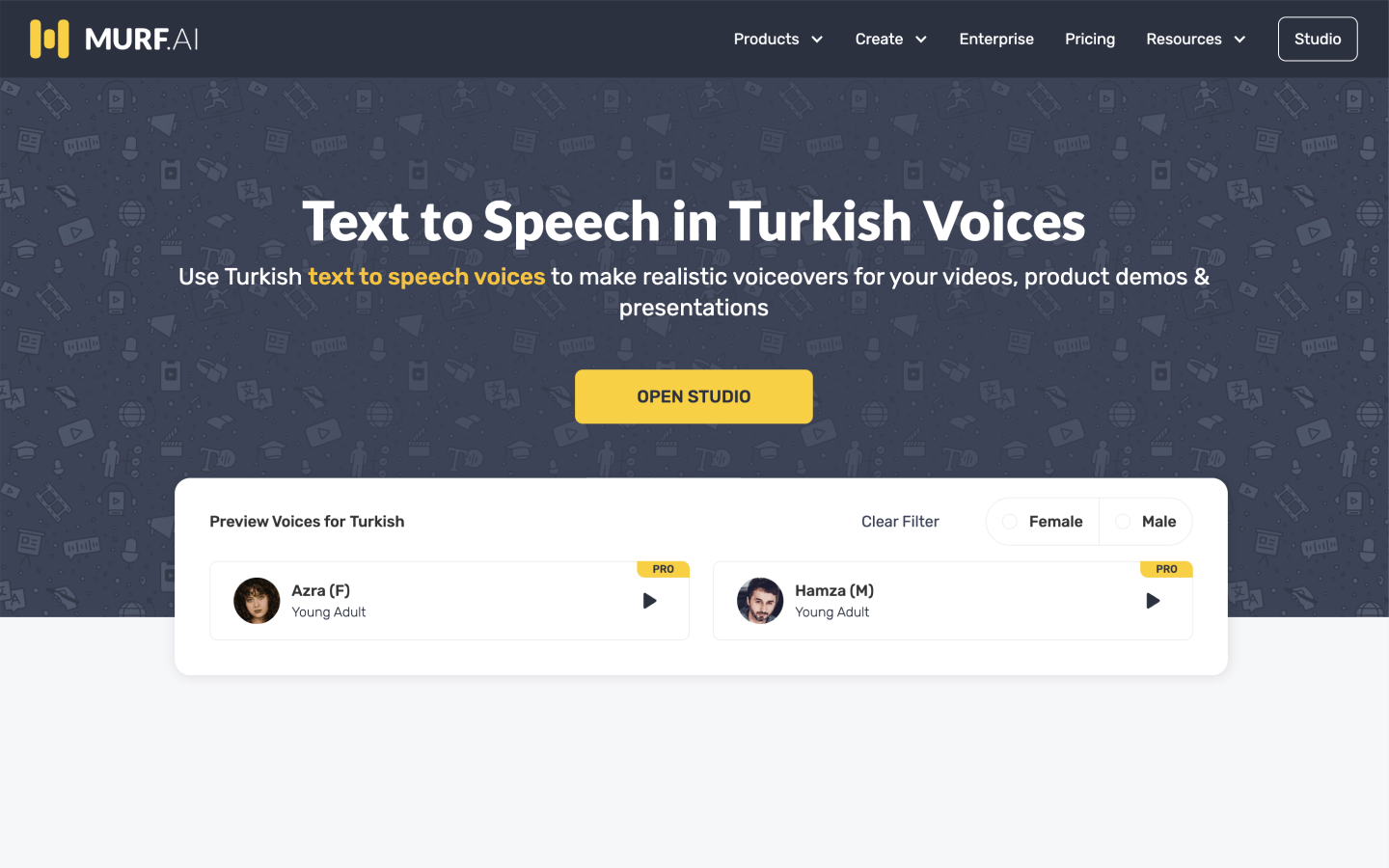 Text to Speech Turkish - Explore realistic AI Voiceovers