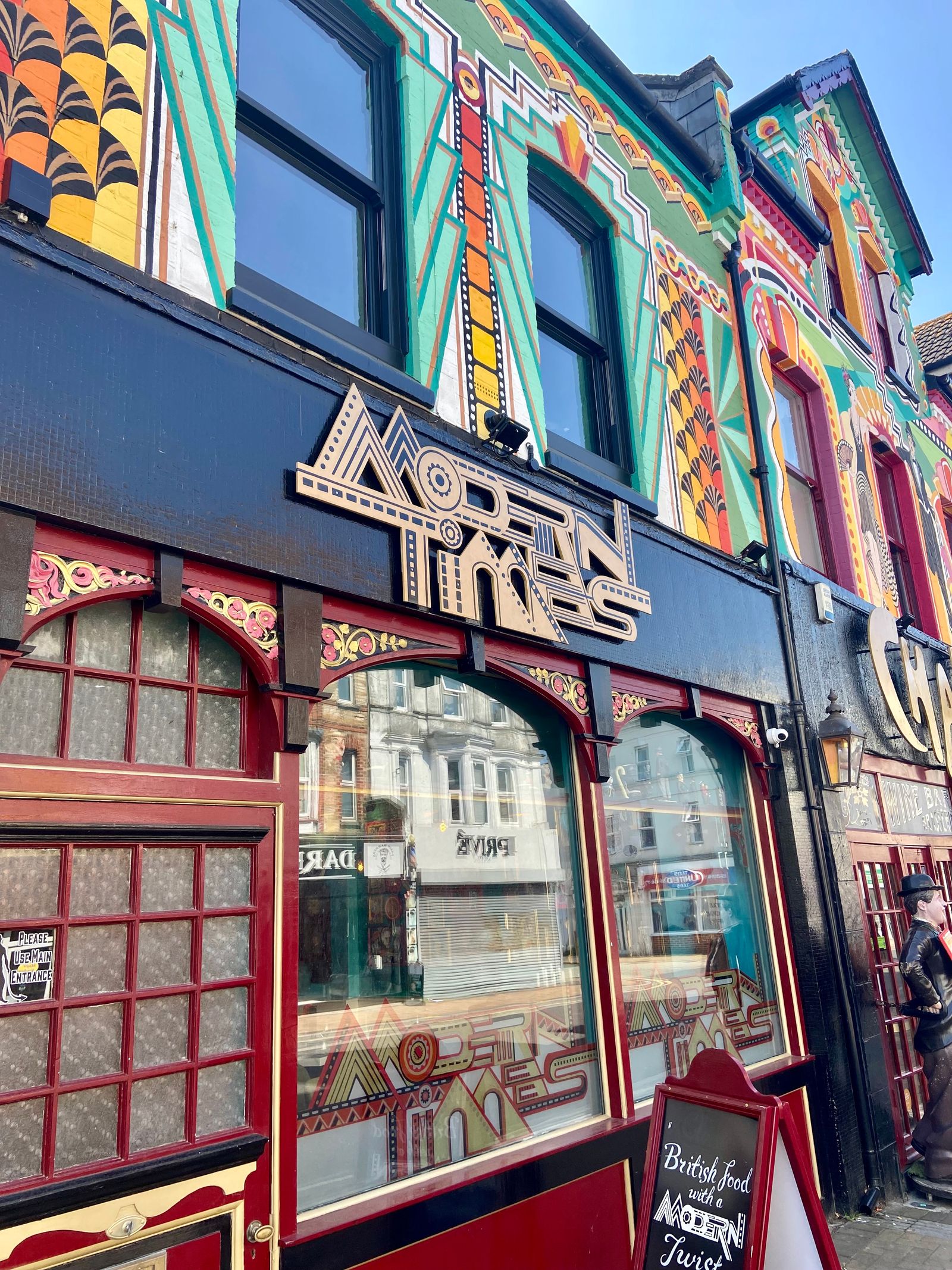 Modern Times Restaurant - Inside Chaplins & The Cellar Bar