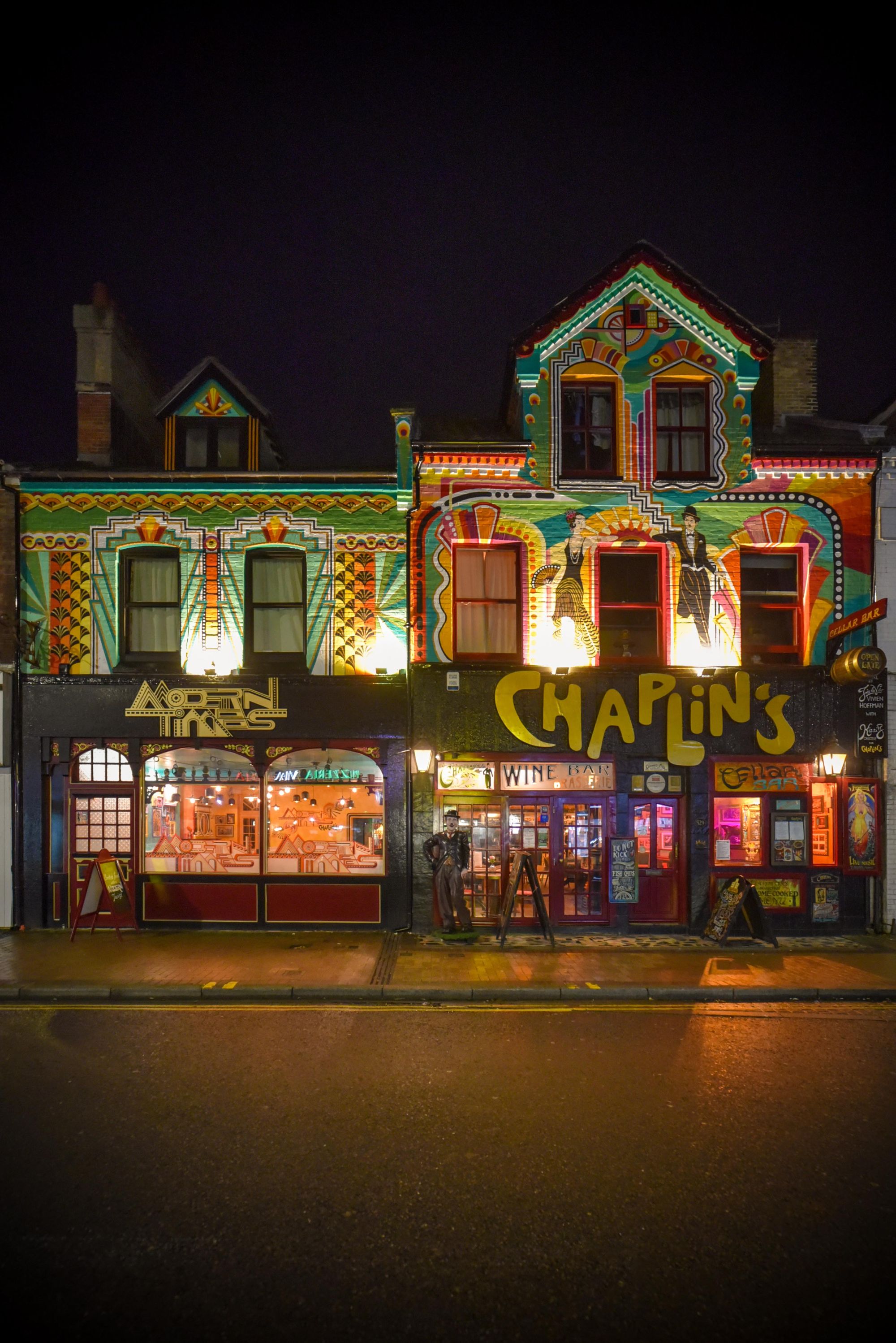 Modern Times Restaurant - Inside Chaplins & The Cellar Bar