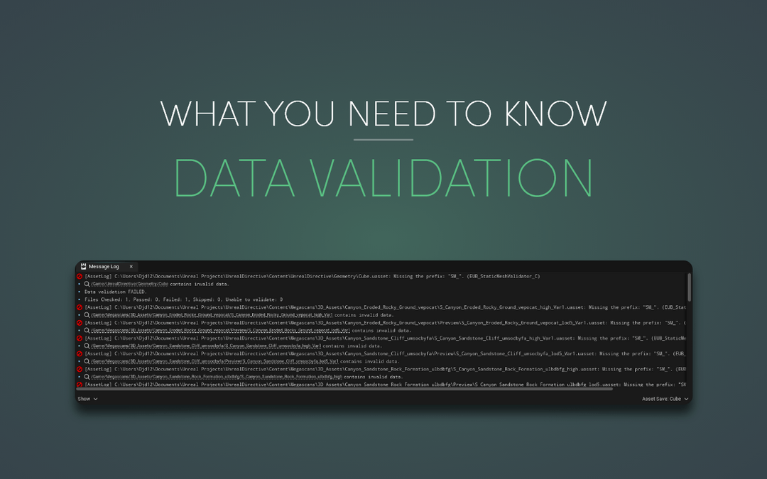 Data Validation: What you need to know