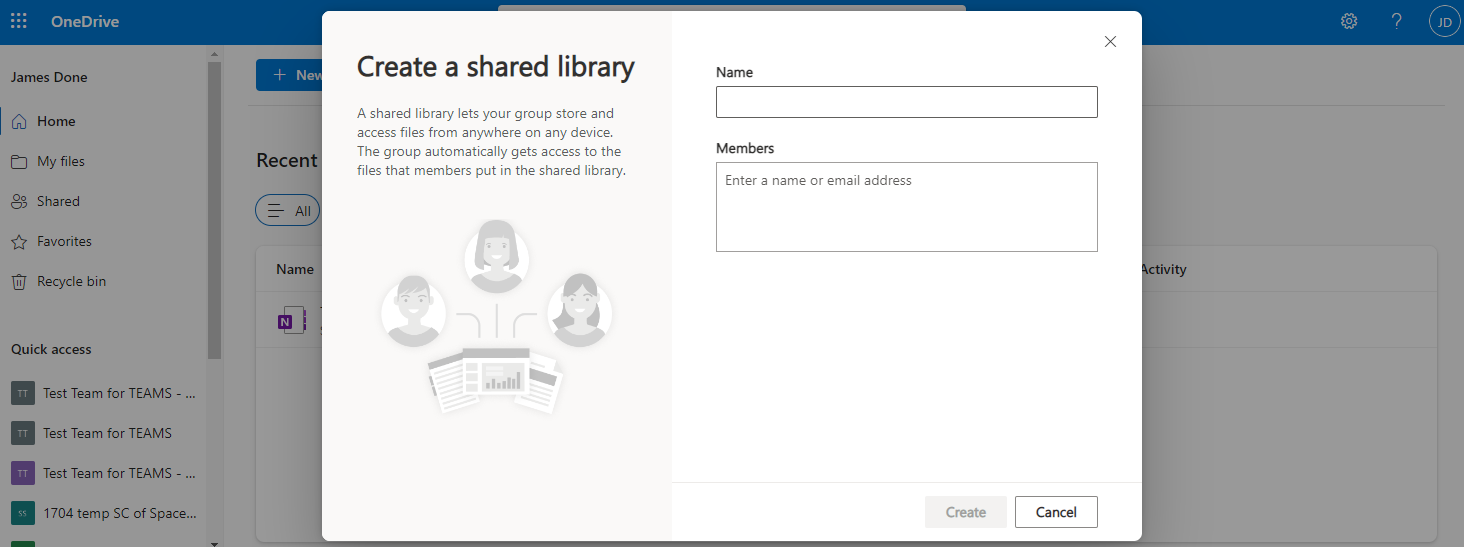 What are the different ways to create a SharePoint team site?