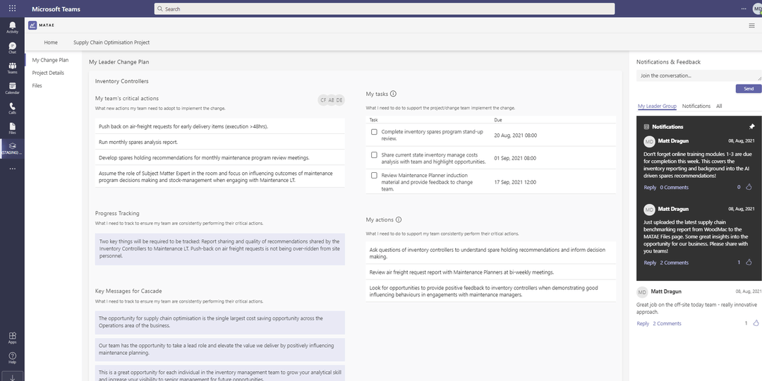 Matae | Change Management Software