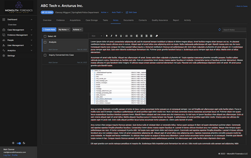 Monolith Forensics | Digital Forensics Case Management