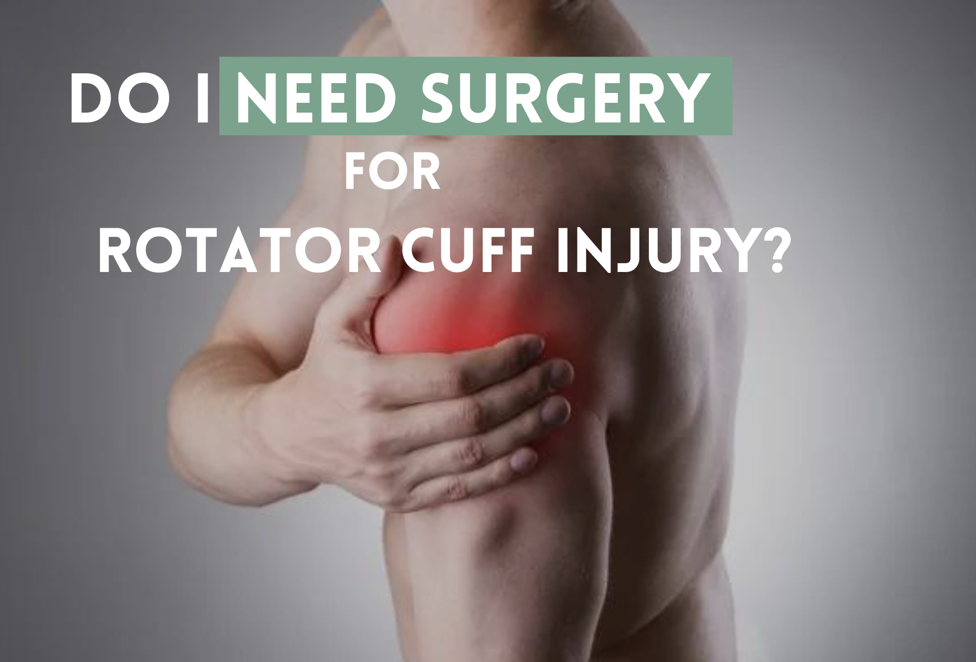 Rotator cuff injury? - Ground Up Physio