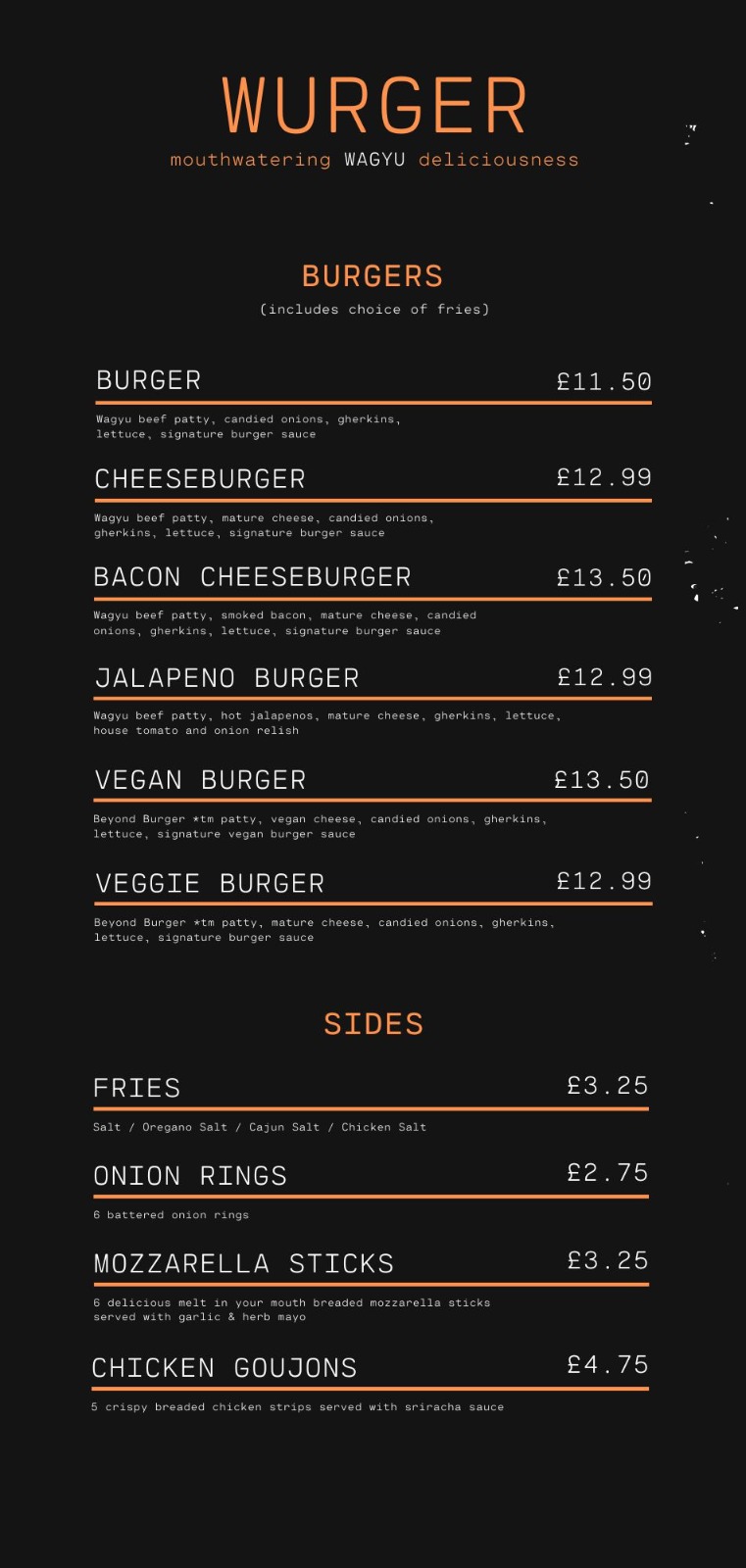 The Brass Monkey - Menu