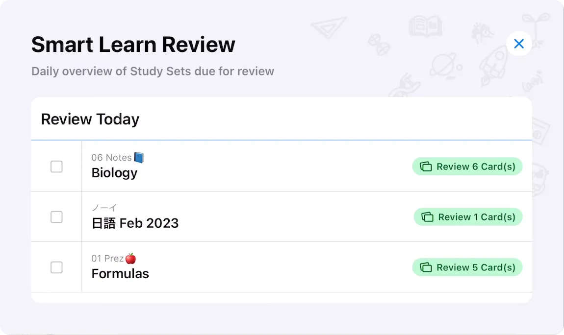 Study Sets Turn Your Notes Into Flashcards Goodnotes