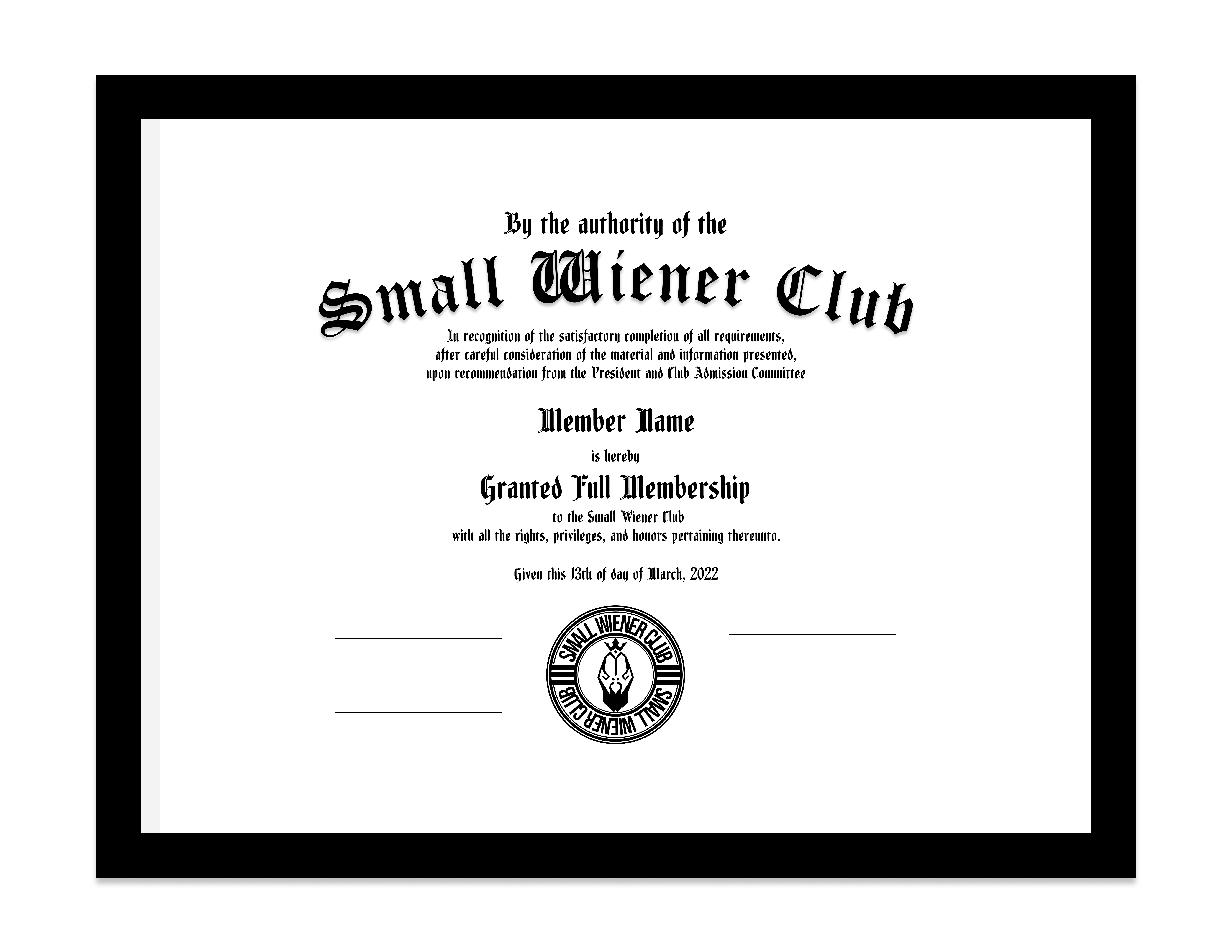 Small Wiener Club | Members