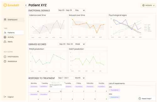 Emobot: AI powered continuous mood disorders monitoring