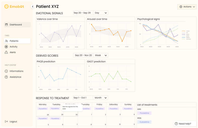 Emobot: AI powered continuous mood disorders monitoring