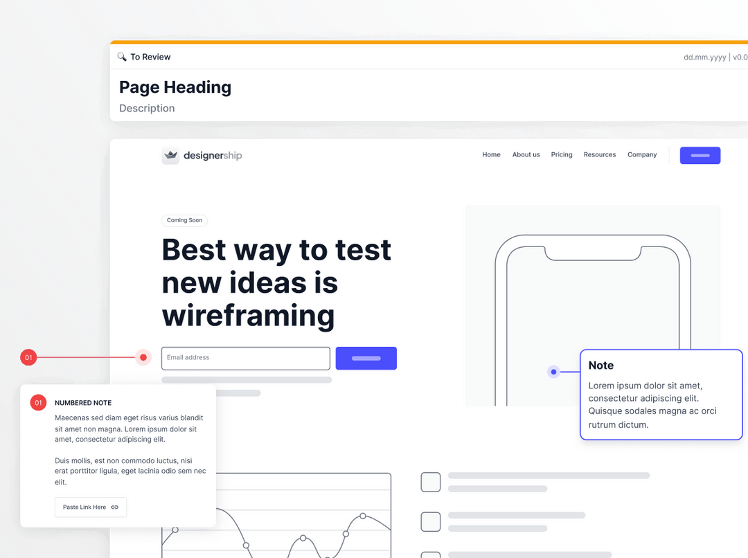 Outline - Figma Wireframe Kit | Designership