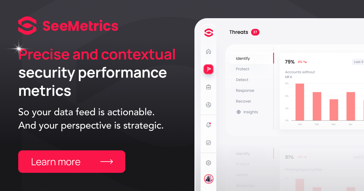 Cybersecurity Performance Management | SeeMetrics Cybersecurity Performance Management | SeeMetrics