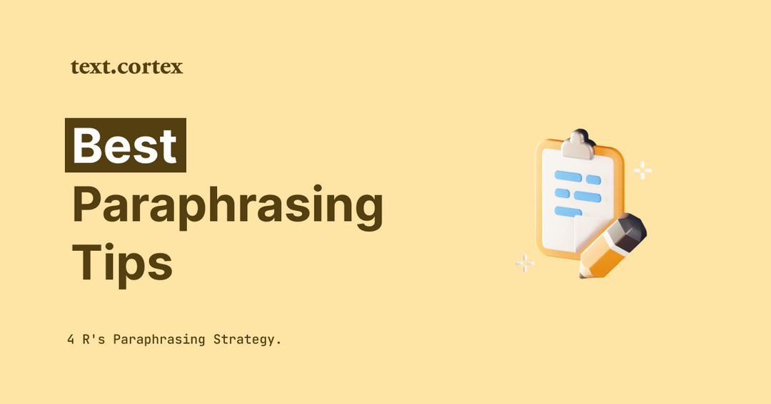 Best Paraphrasing Tips - 4 R's Paraphrasing Strategy