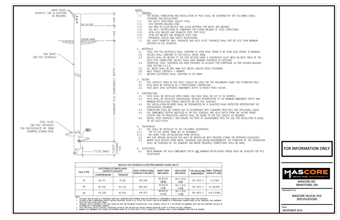 Screw Piles | Mascore