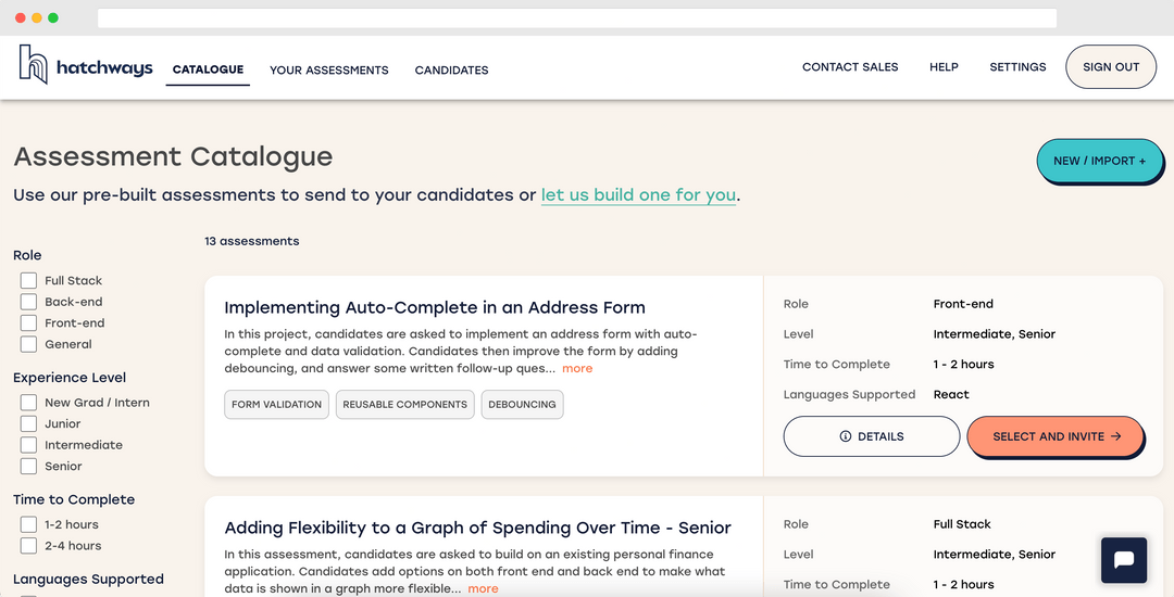 How to Choose a Hatchways Assessment