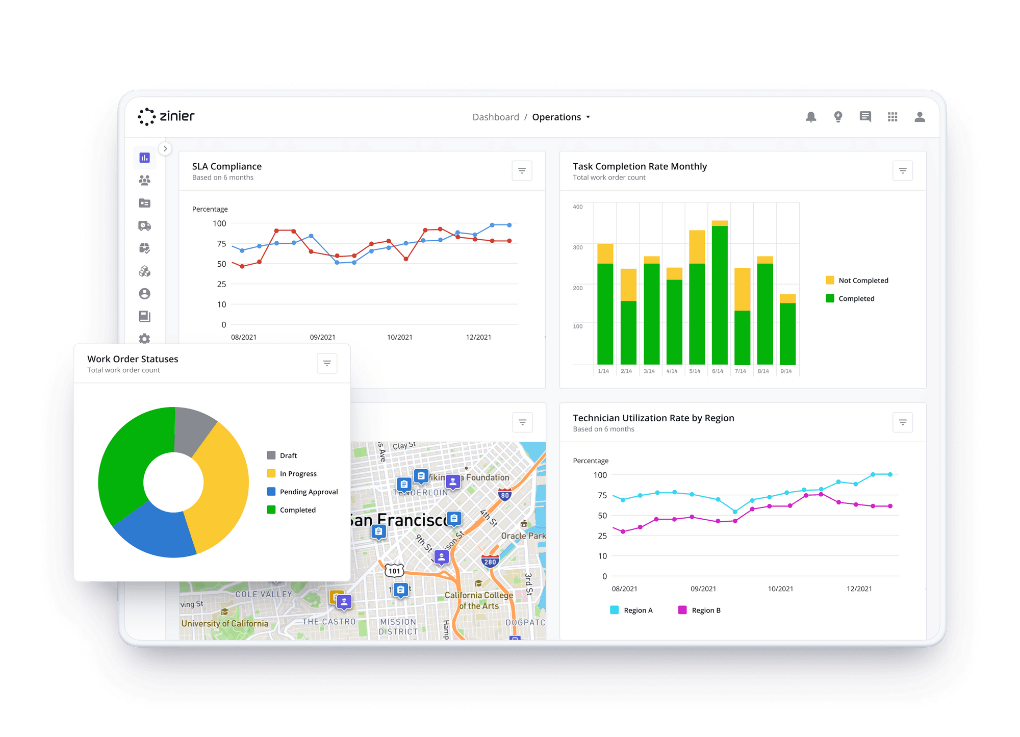 Zinier | No-code customizable field service software
