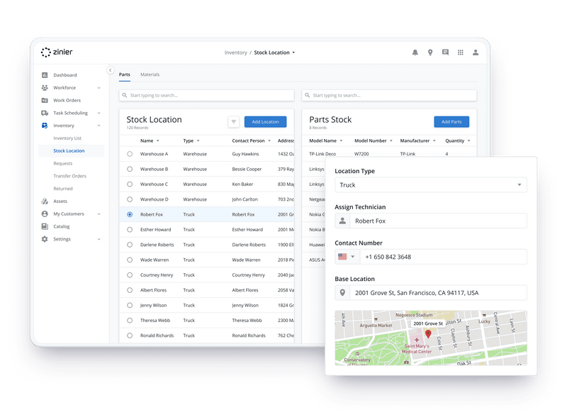 Zinier | No-code customizable field service software